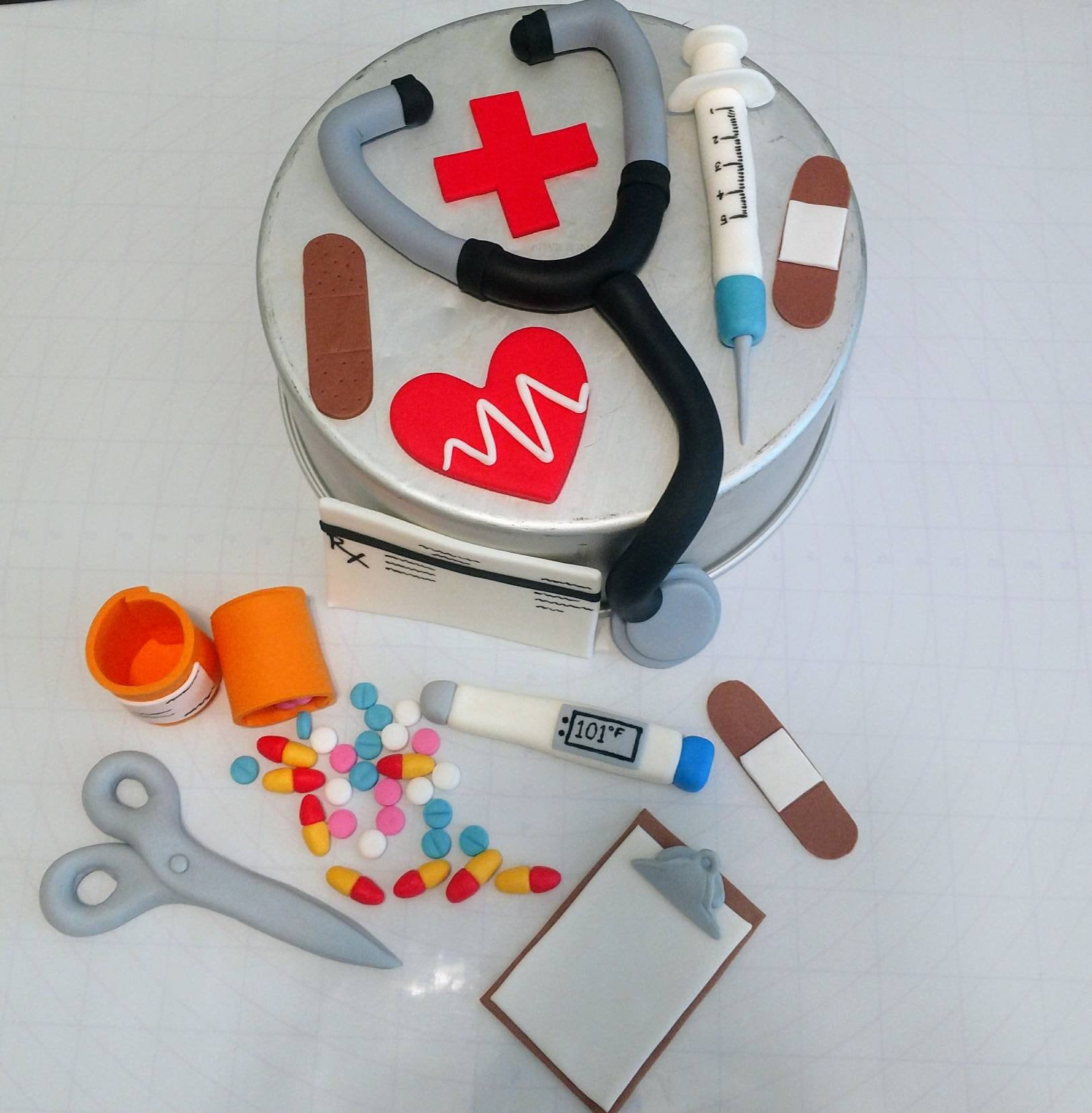 Fondant Nurse Doctor Cake Toppers Graduation Cake Toppers - Etsy