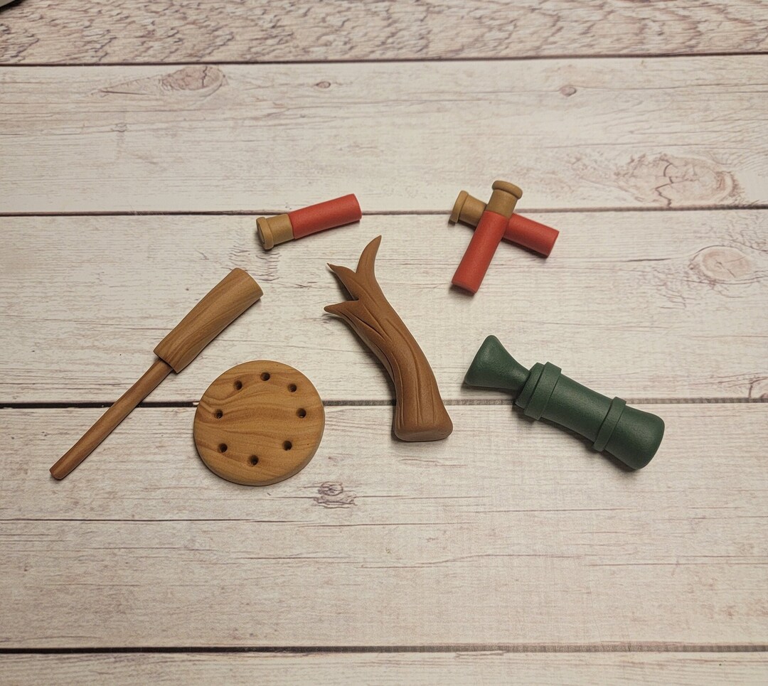 Fondant Hunting Cake Toppers - Fondant Duck Call - Fondant Antler ...