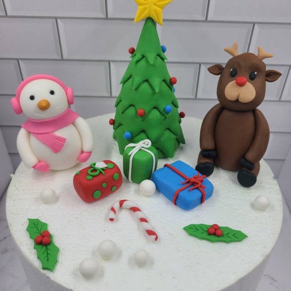 Reindeer Cake Topper - Etsy
