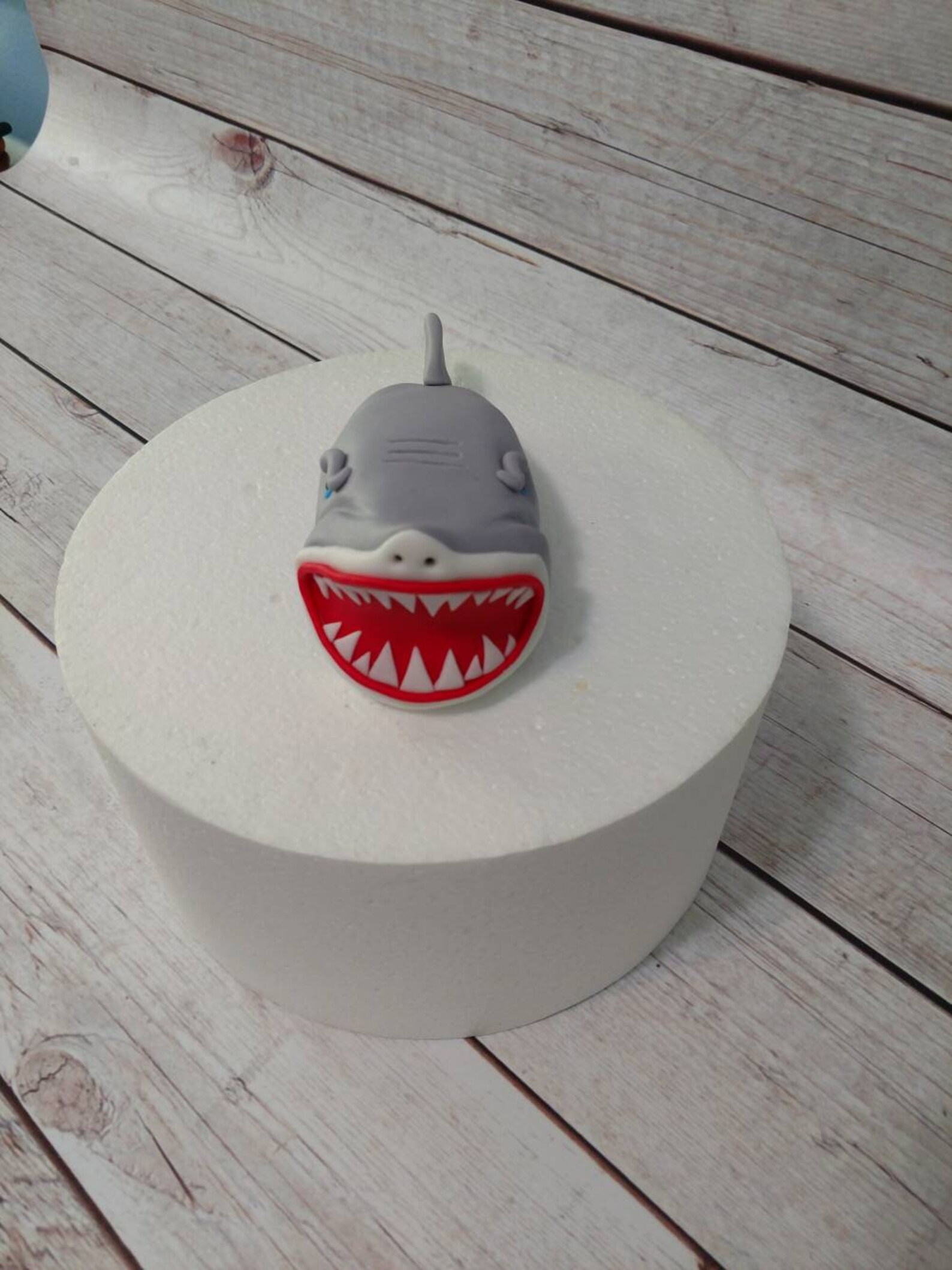 Fondant Shark Cake Topper - Fondant Shark Head - Fondant Shark - Etsy