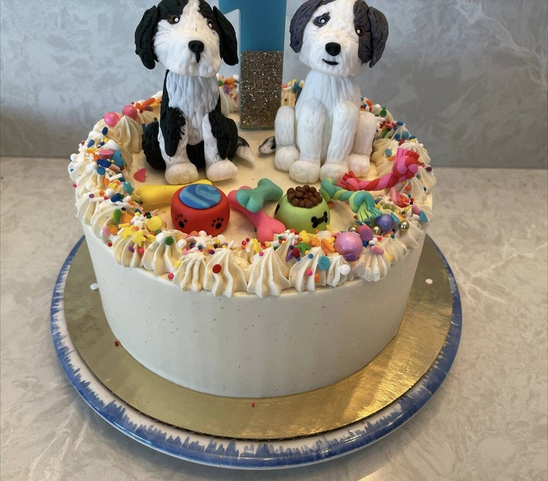 Fondant Dog Cake Toppers Fondant Dogs Dog Lover Party - Etsy