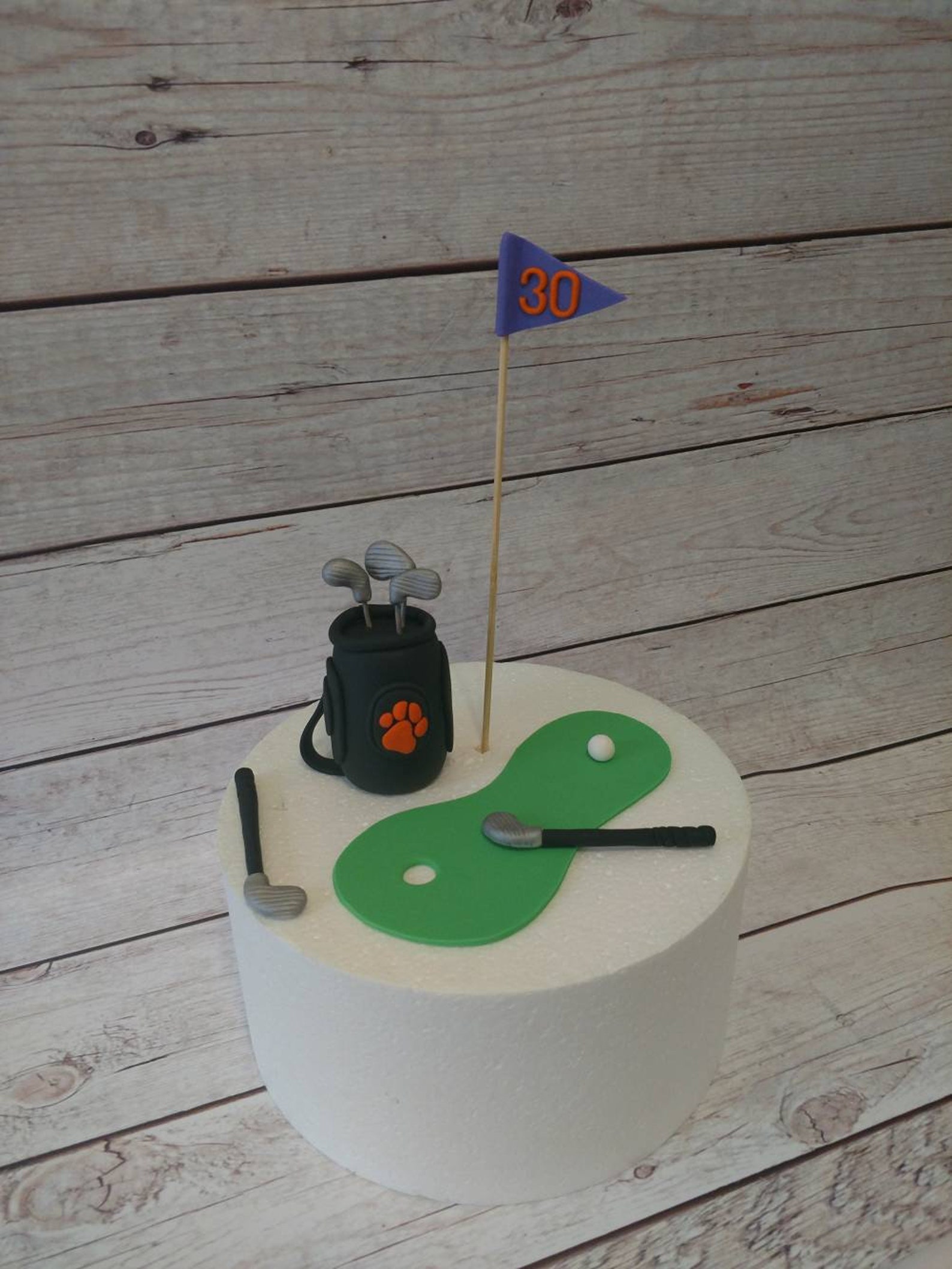 Fondant Golf Cake Toppers - Golf Theme Party - Father's Day - His ...