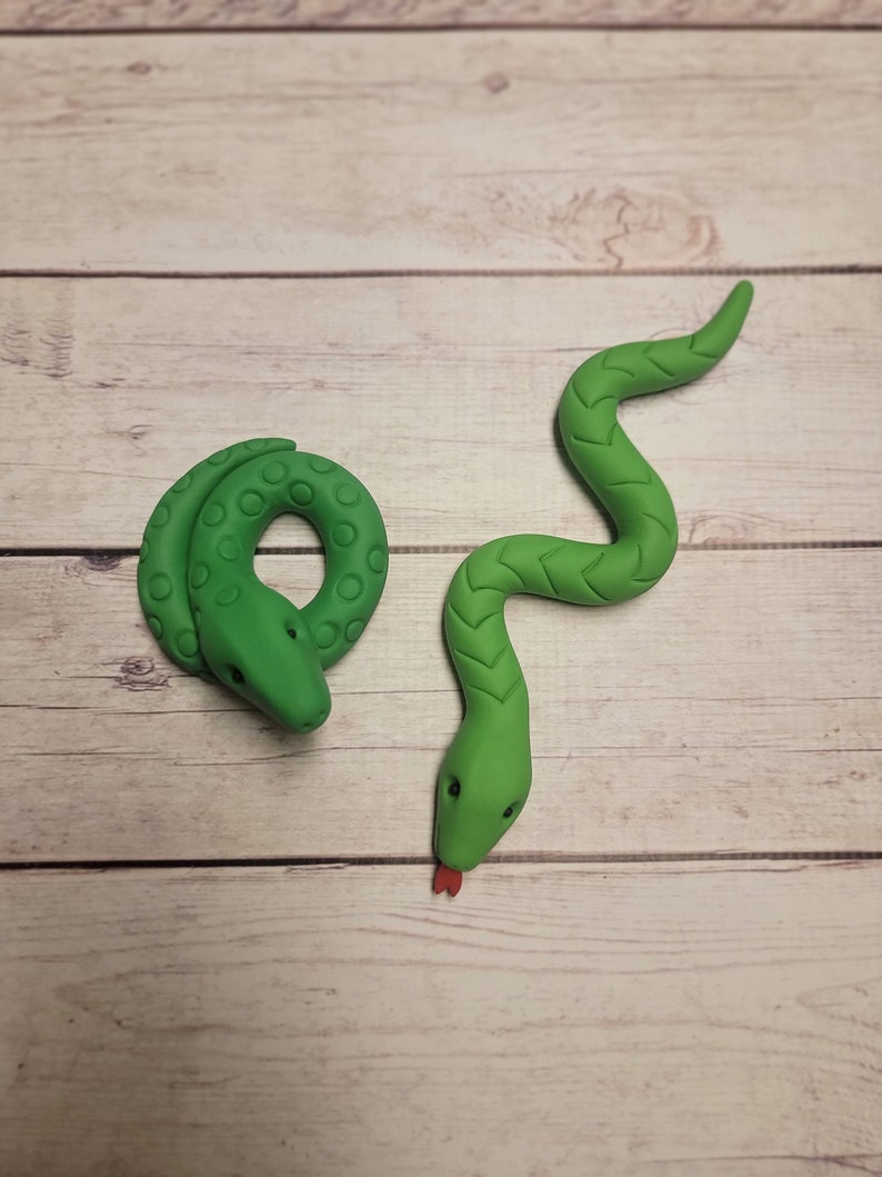 Fondant Snake Cake Toppers | Jungle Fondant | Safari Fondant | Snake ...