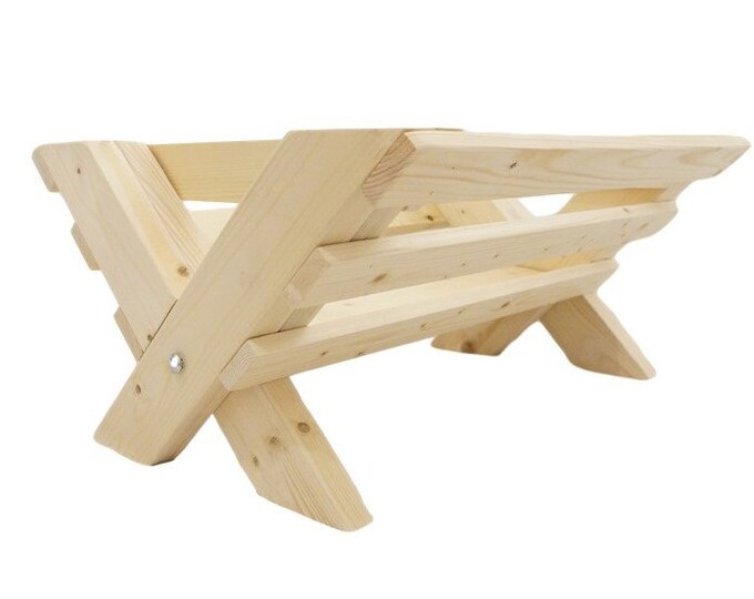 Wooden Manger - Large Christmas Manger - Life-size Nativity - Christmas ...