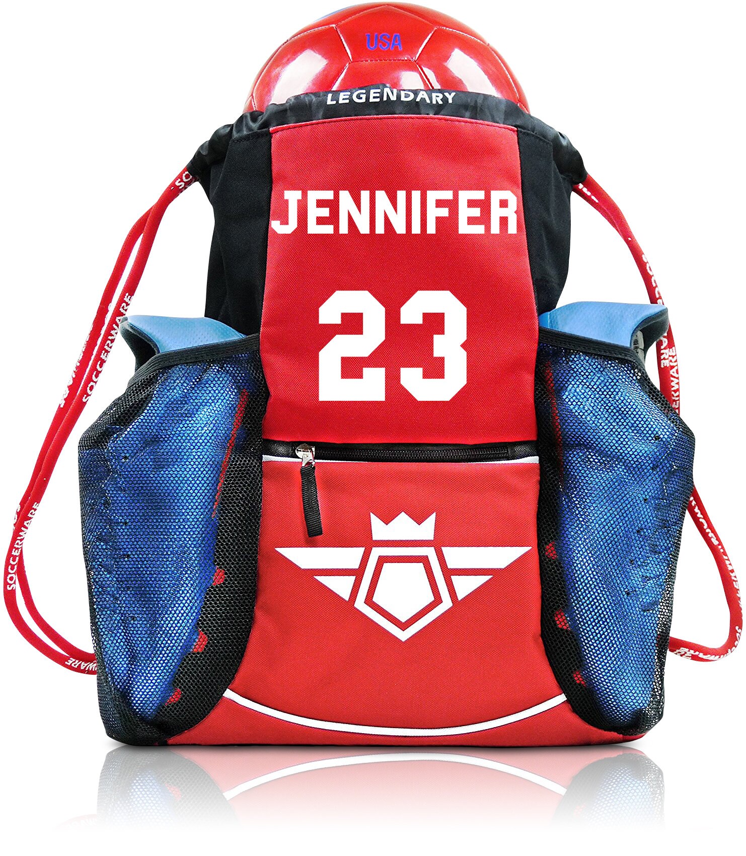 Soccer Bag Backpack Personalized XL Capacity Fits Soccer | Etsy