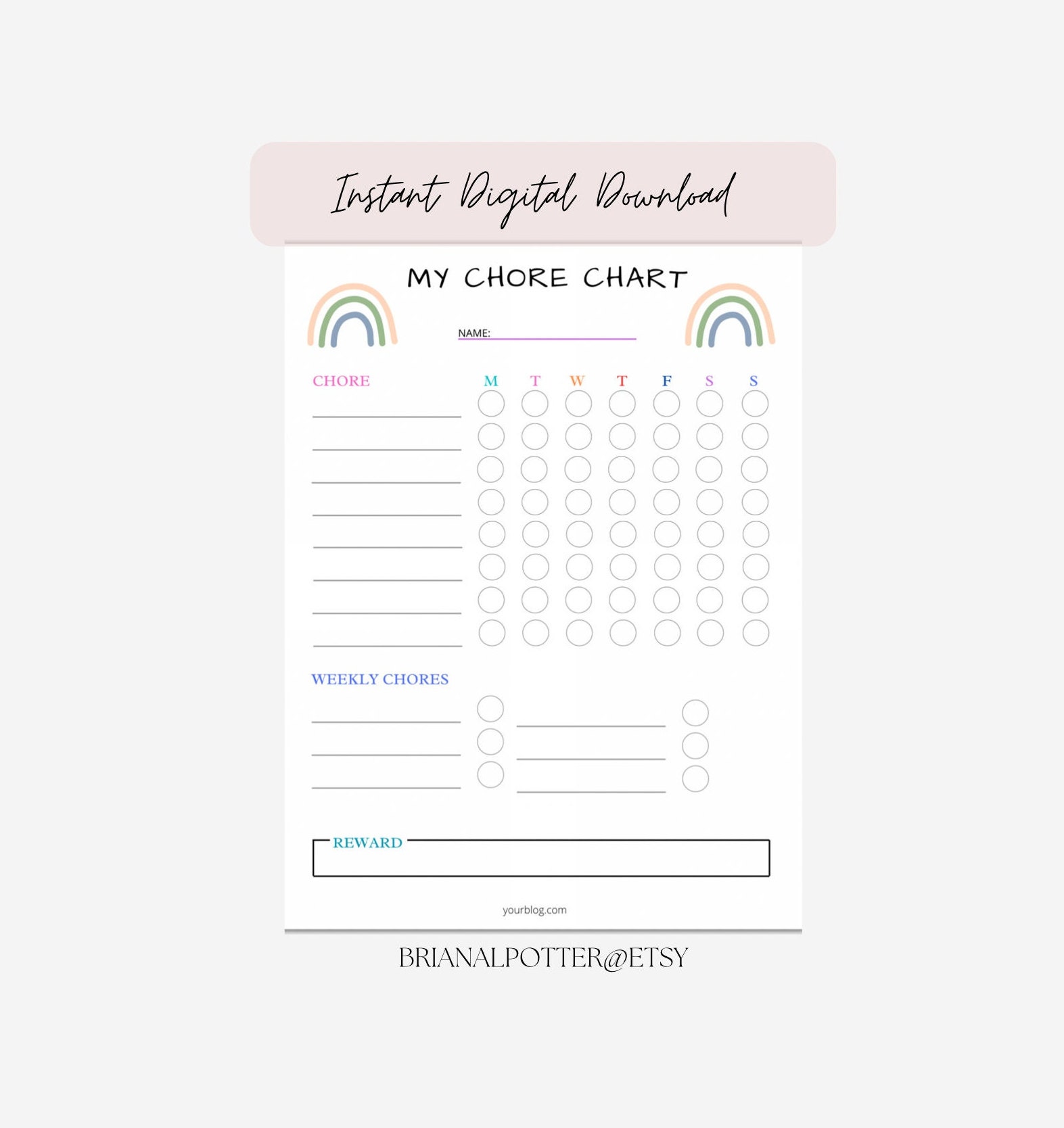 Tableau de corvée Tableau de corvée pour enfants Tableau de - Etsy France