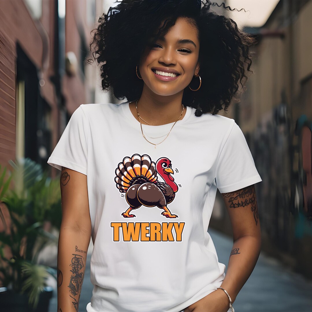 Twerky the Thanksgiving Turkey Tee - Etsy