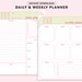 Daily Planner Bundle, Productivity Planner, Instant Download, Digital ...