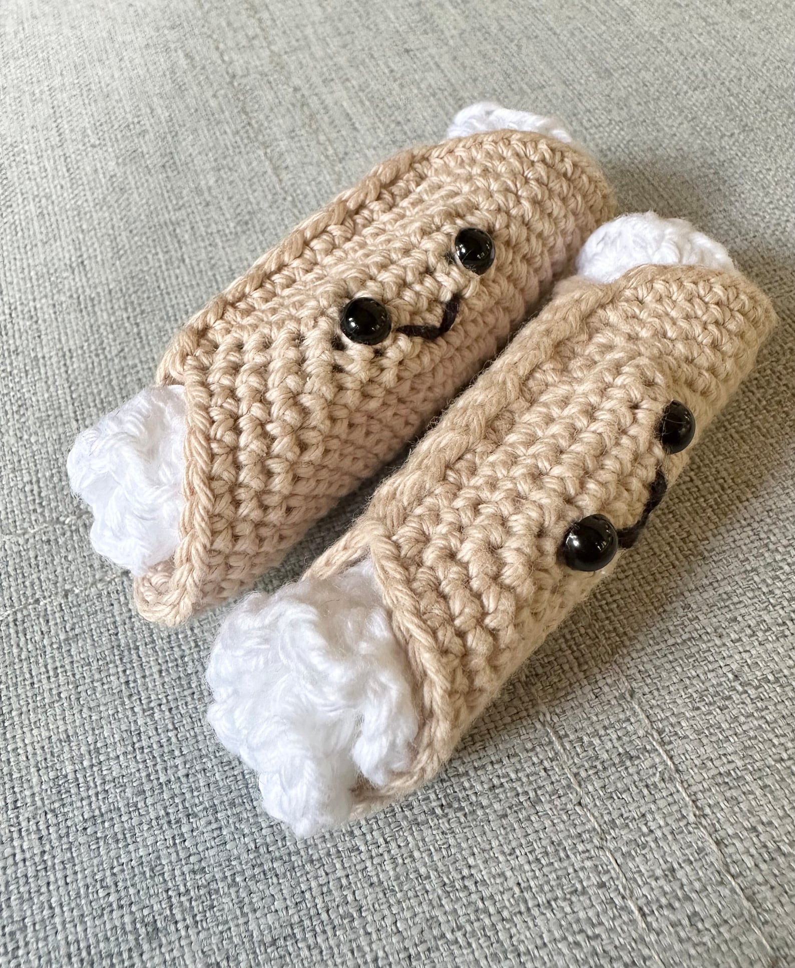 Play Food Cannoli 2 Pieces Set Amigurumi Crochet Plushie | Finished ...