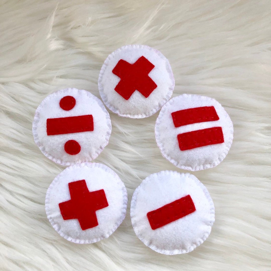 Felt Math Symbols, Learning Math, Toys, Handmade - Etsy