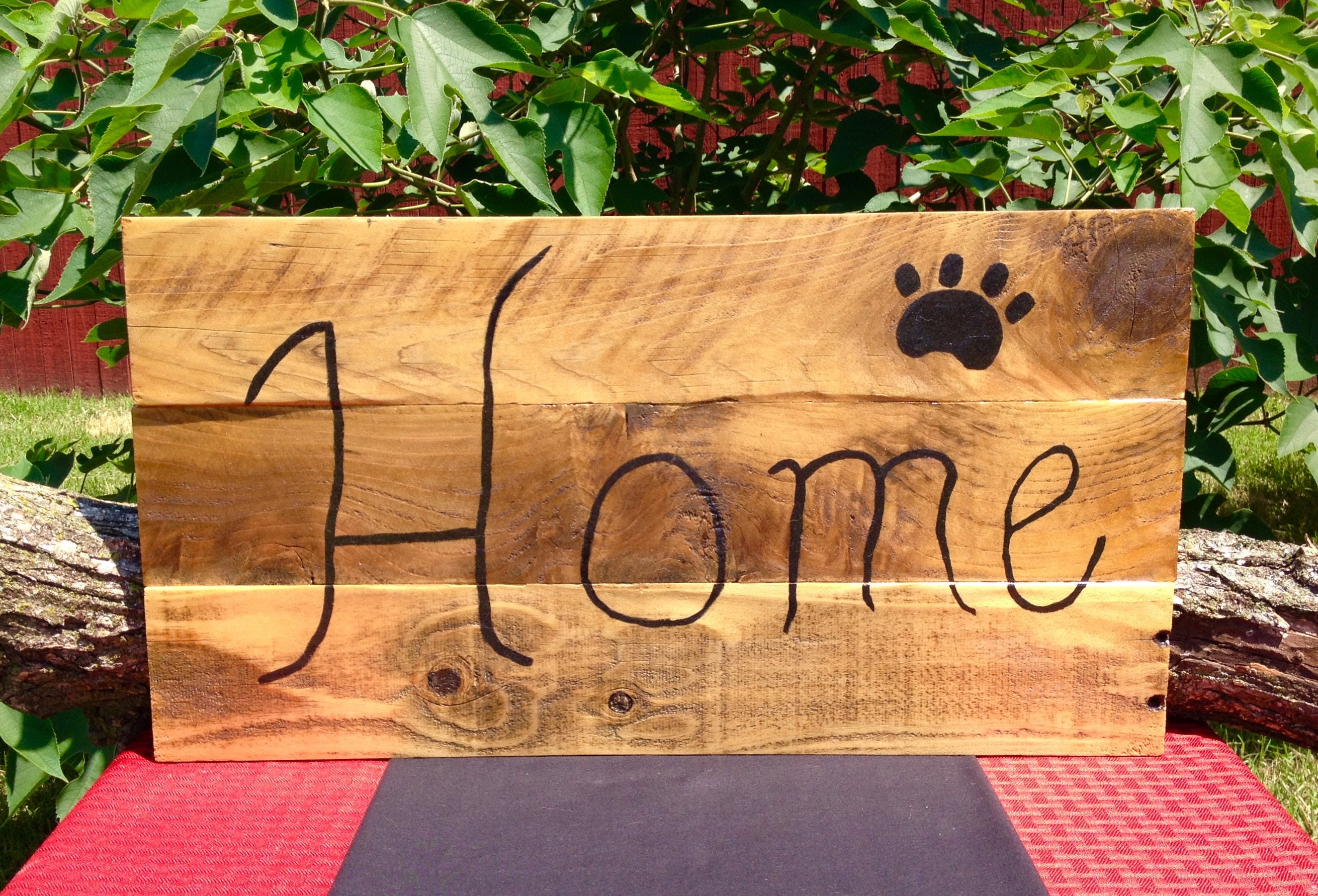 Home Sign | Reclaimed Wood | Welcome Sign | Recycled Material | Wall ...