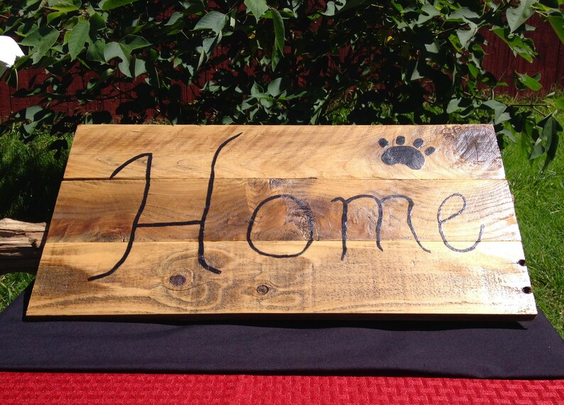 Home Sign | Reclaimed Wood | Welcome Sign | Recycled Material | Wall ...