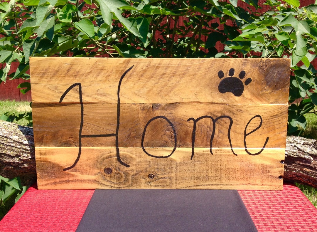 Home Sign | Reclaimed Wood | Welcome Sign | Recycled Material | Wall ...