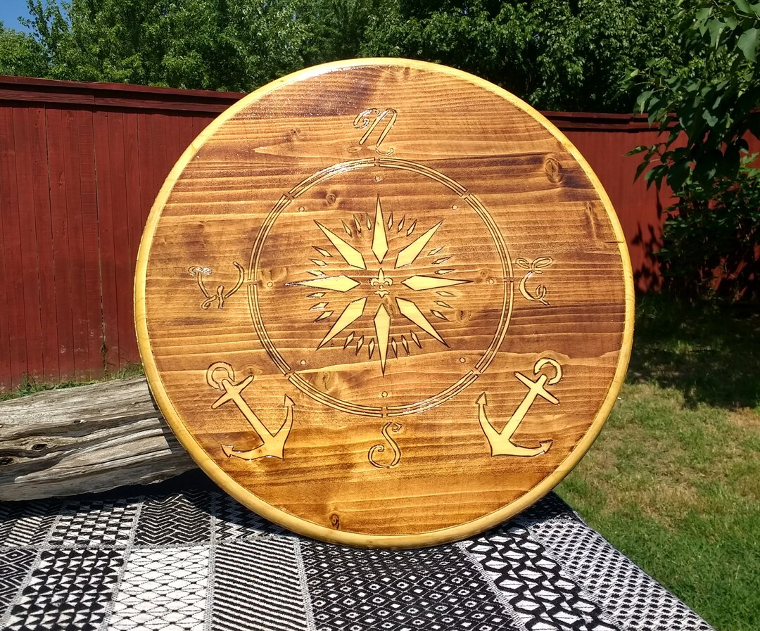 Compass Rose Round - Etsy
