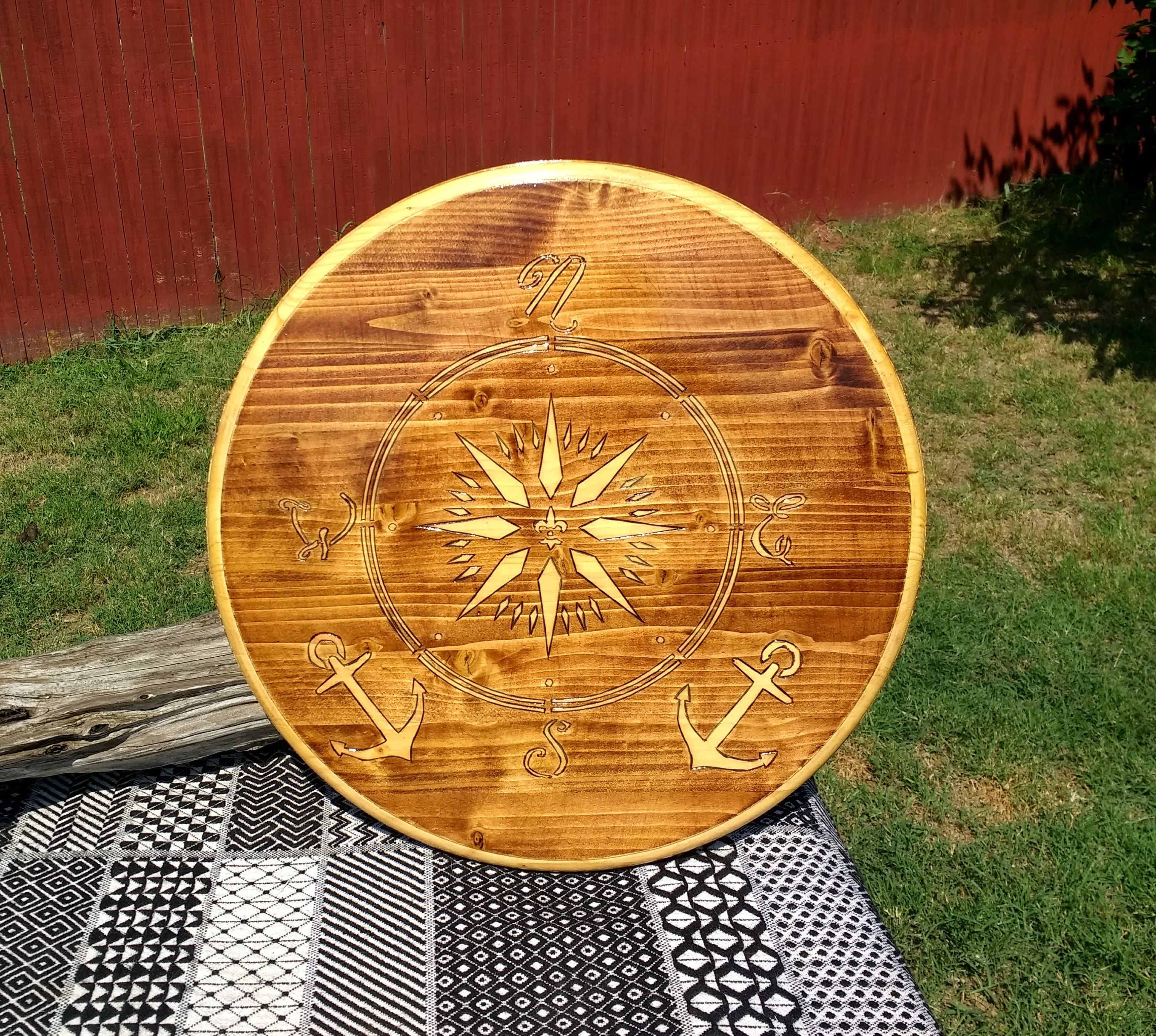 Compass Rose Round - Etsy