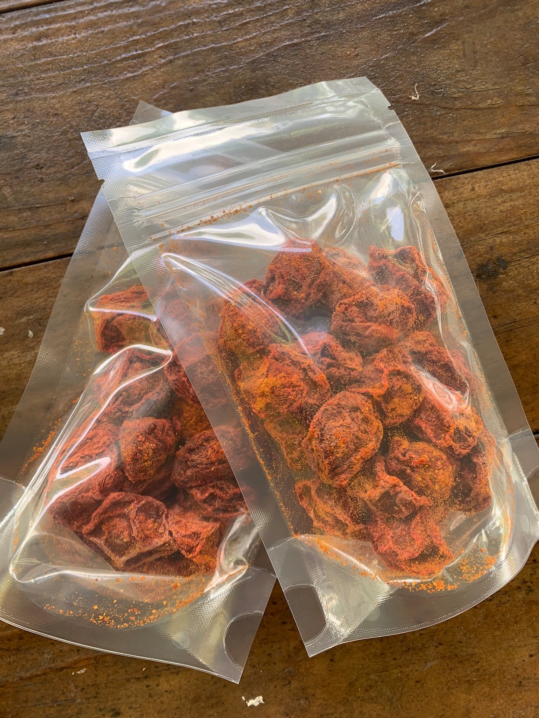 Spicy Sweet and Sour Kiamoy Champuy With Guam Boonie Pepper Powder. Add ...