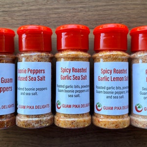 Complete Guam Boonie Pepper Line of Spices - 5 3-ounce Shaker Bottles ...