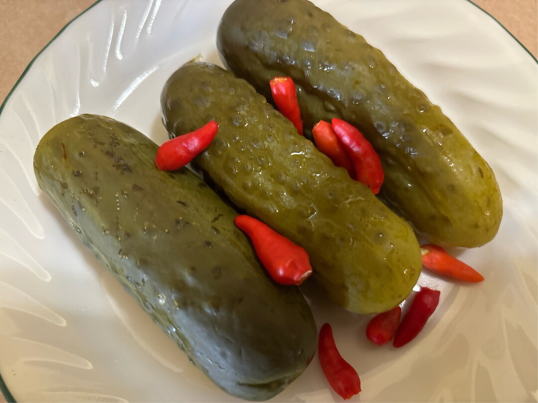 1 Pound Guam Whole Pickled Cucumber With Spicy Guam Boonie Peppers - Etsy