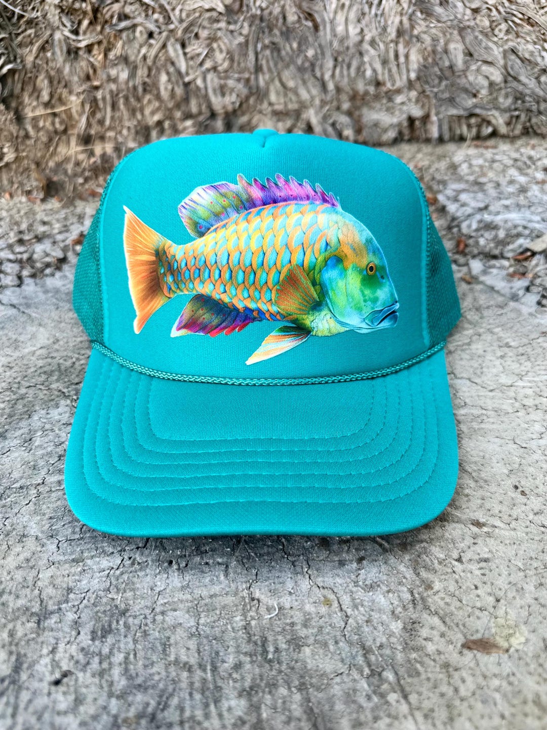 Unisex Fish Trucker Hat, Fish Hat, Beach Hat, Trucker Hat Women ...