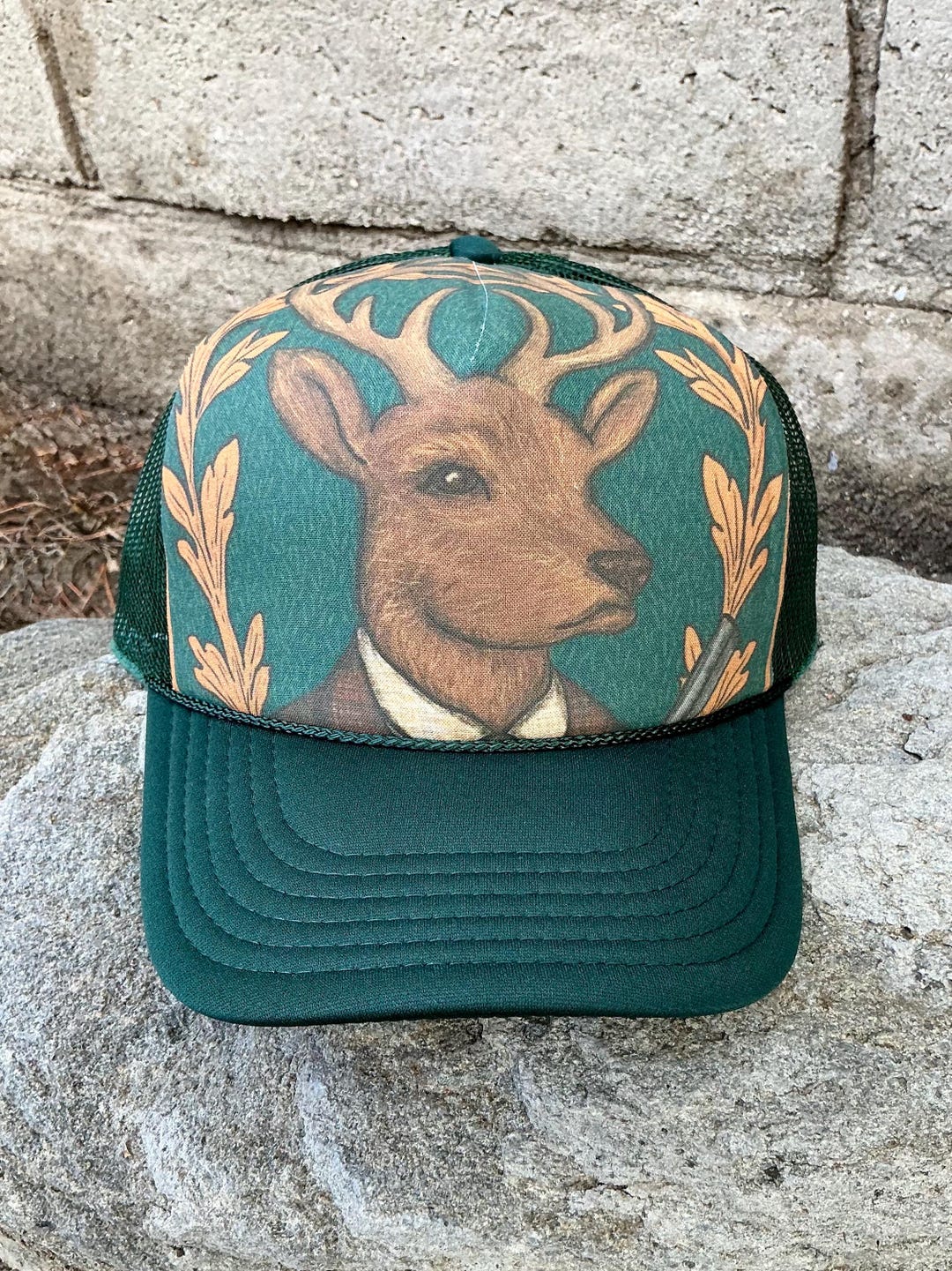 Unisex Elk Trucker Hat, Trucker Hat for Men, Mens Hats, Deer Hat ...