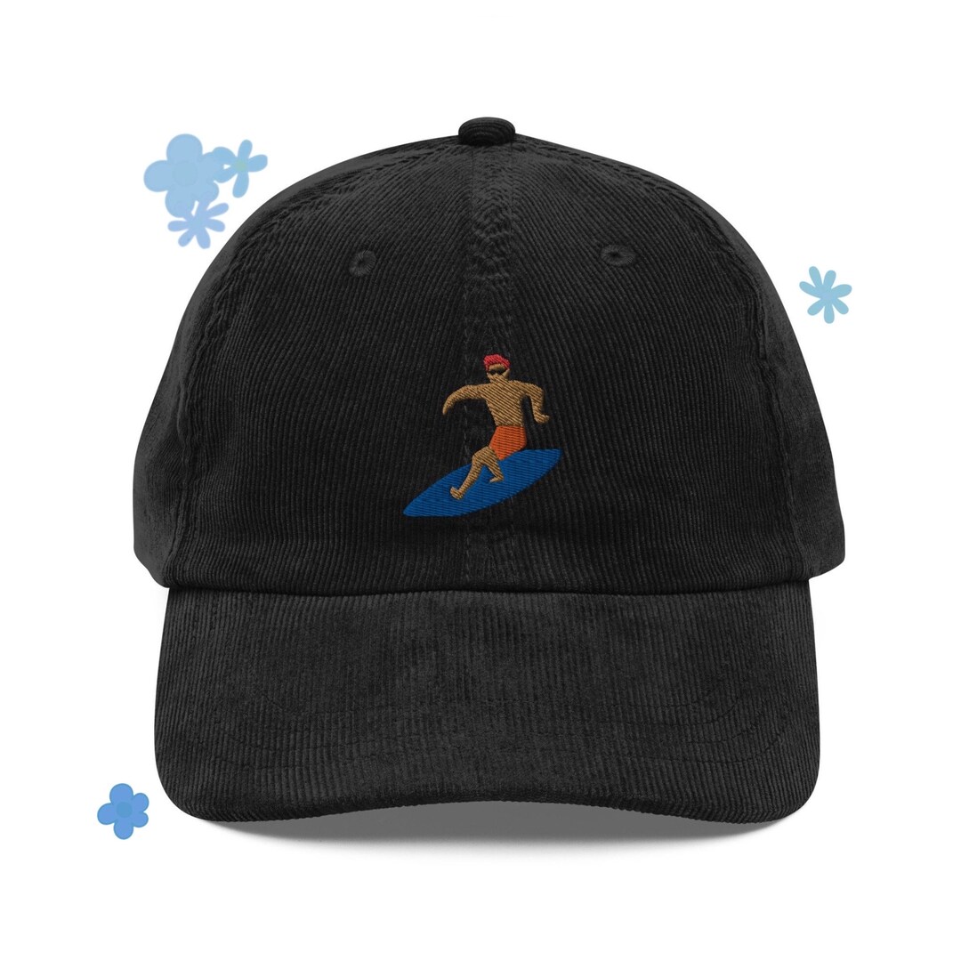 Mens Surf Hat, Embroidered Hat, Surfer Hat, Corduroy, Dad Hat, Baseball ...