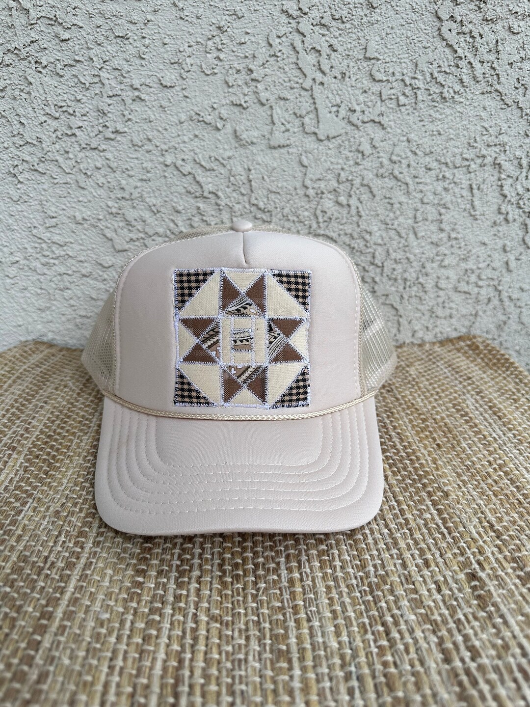 Handmade Quilt Trucker Hat, Trucker Hat Women, Quilt Hat, Hats for ...