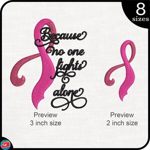 Pink Ribbon - Design for Embroidery Machine Instant Download Digital ...