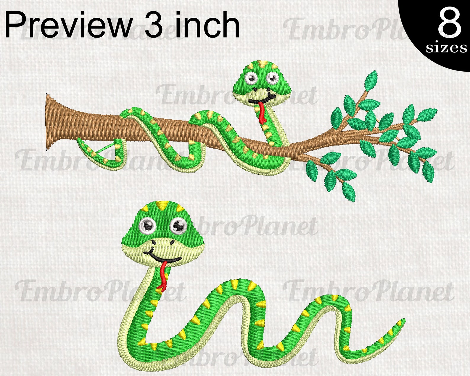 Snakes Designs for Embroidery Machine Instant Download - Etsy