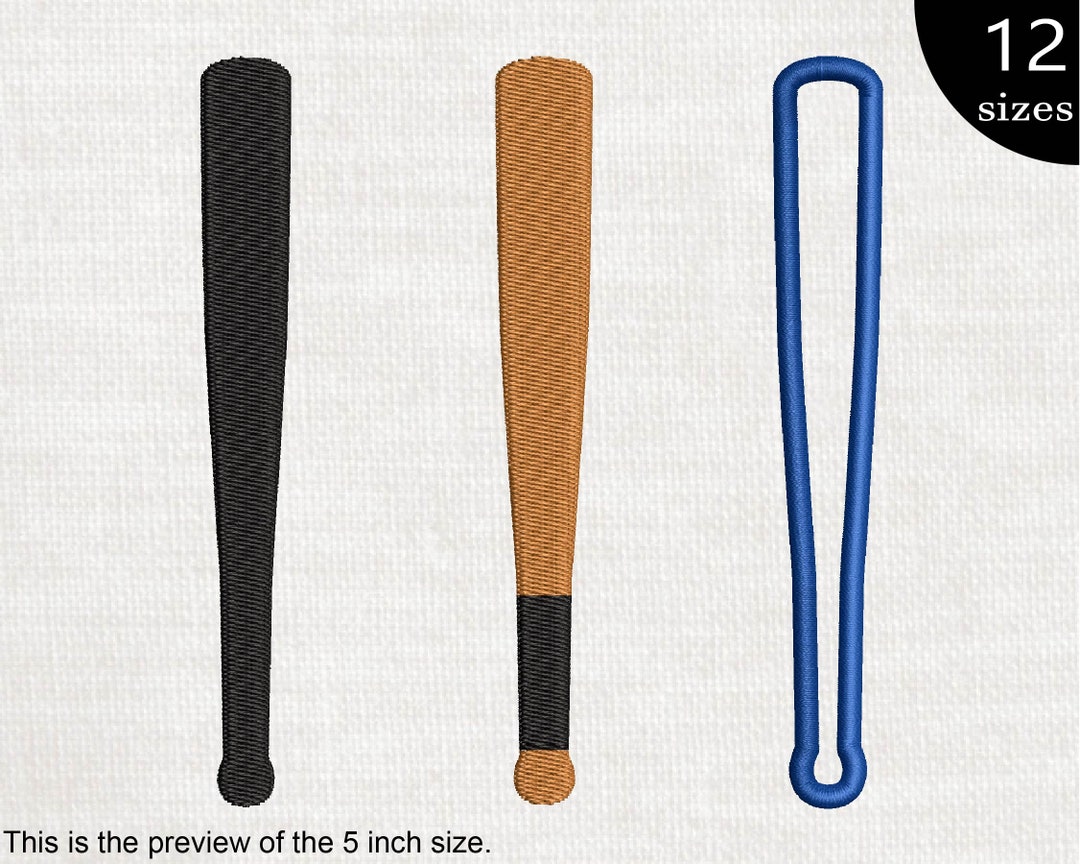 Baseball Bats - Designs for Embroidery Machine Instant Download Digital ...