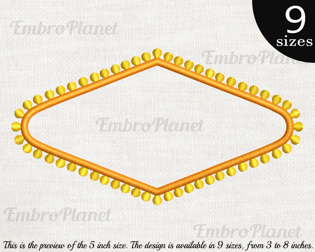 Gold Sign - Design for Embroidery Machine Instant Download Digital File ...