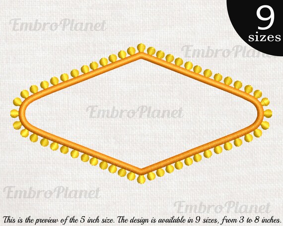 Gold Sign Design for Embroidery Machine Instant Download - Etsy