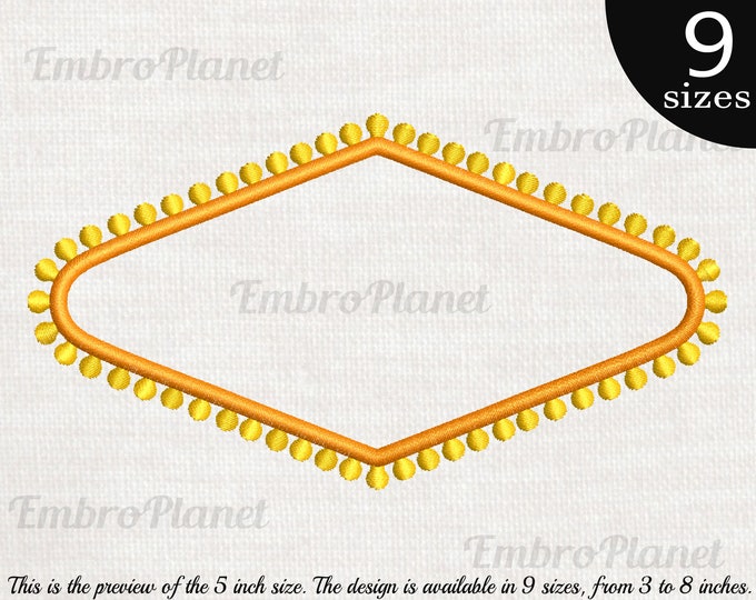 Gold Sign Design for Embroidery Machine Instant Download - Etsy