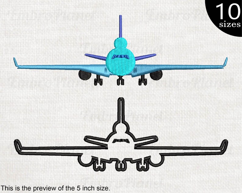 Airplane Designs for Embroidery Machine Instant Download | Etsy