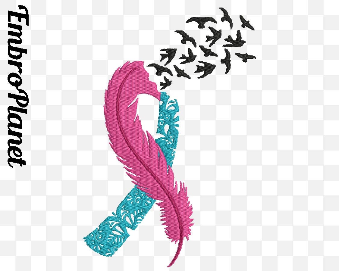 Awareness Ribbon Design for Embroidery Machine Digital | Etsy