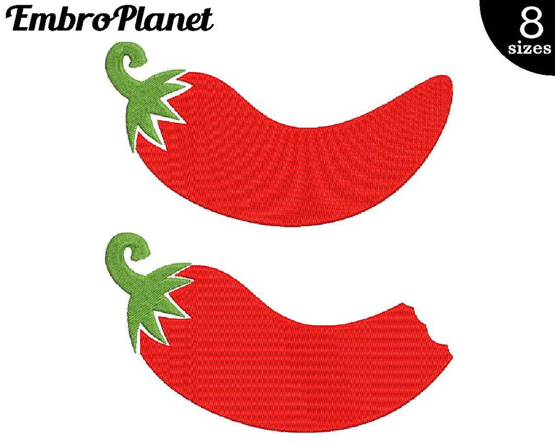 Hot Chili - Designs for Embroidery Machine Instant Download Digital ...