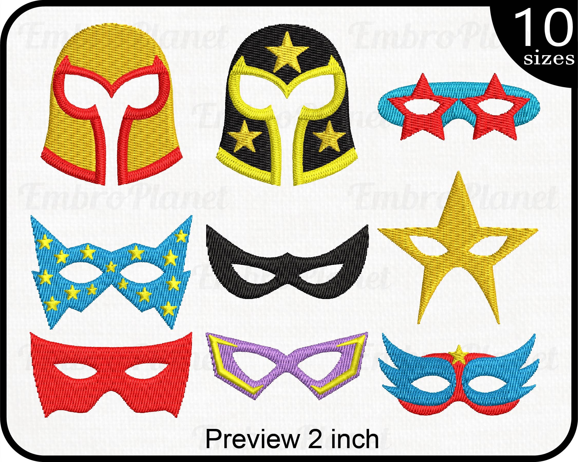 Superhero Embroidery Pattern