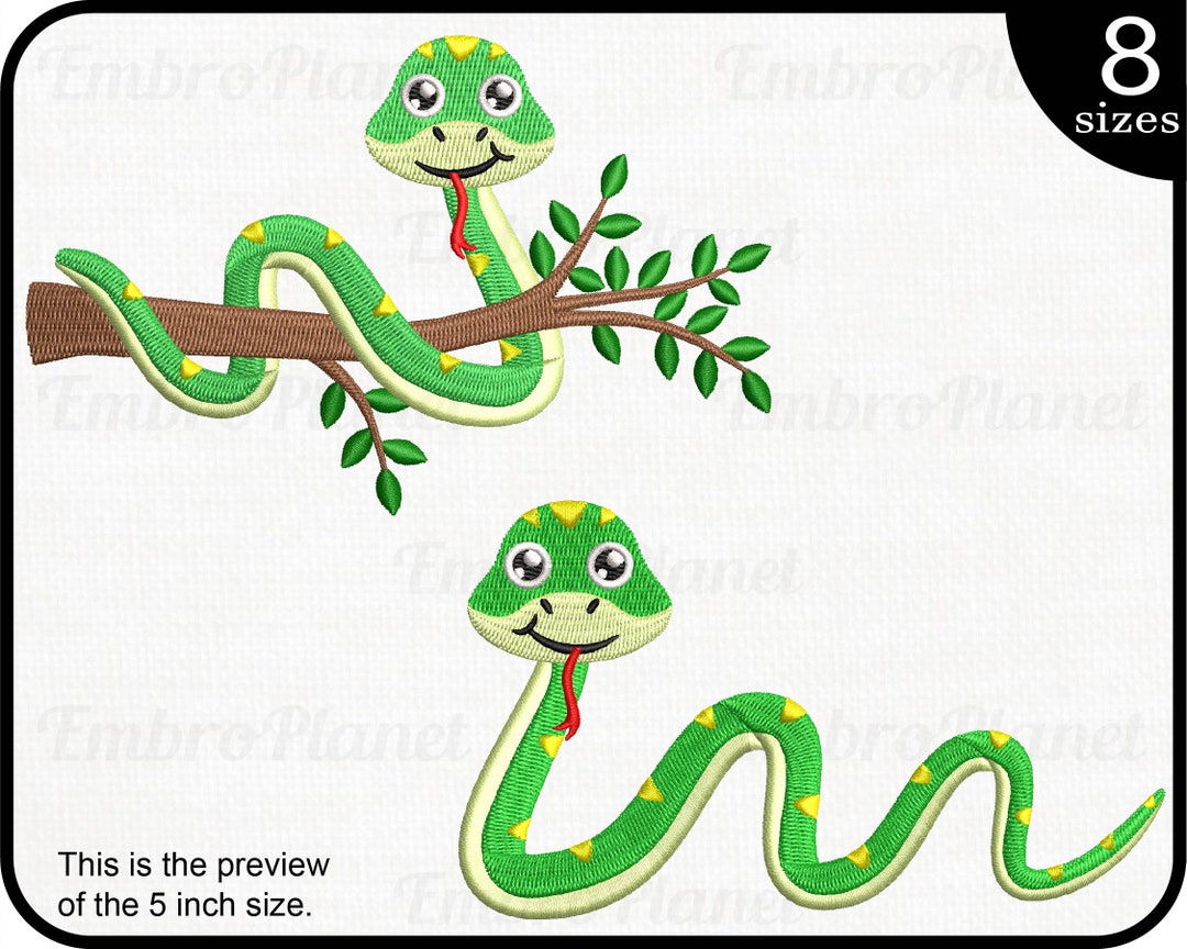 Snakes - Designs for Embroidery Machine Instant Download Digital ...