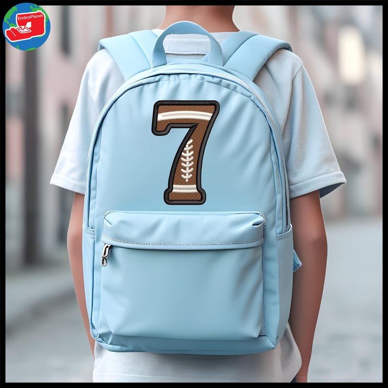 Football Numbers Embroidery Designs - Instant Download (digital Files ...