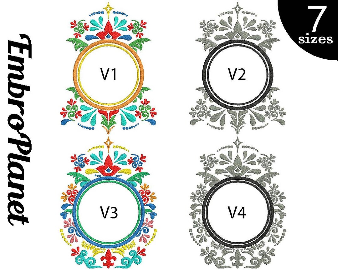 Victorian Frames - Designs for Embroidery Machine Instant Download ...