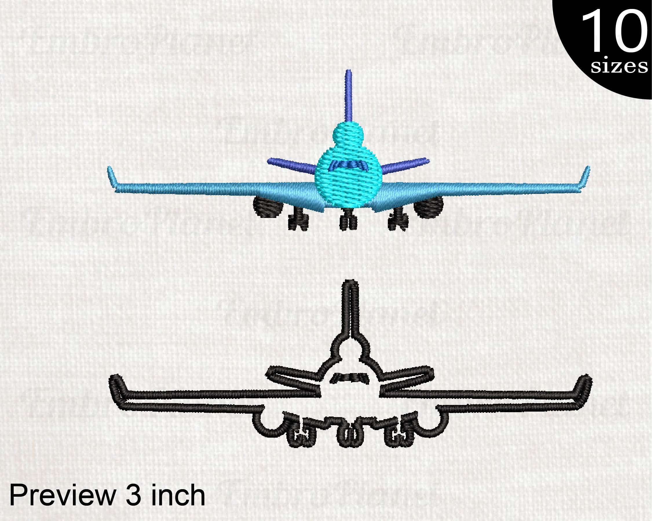 Airplane Designs for Embroidery Machine Instant Download | Etsy