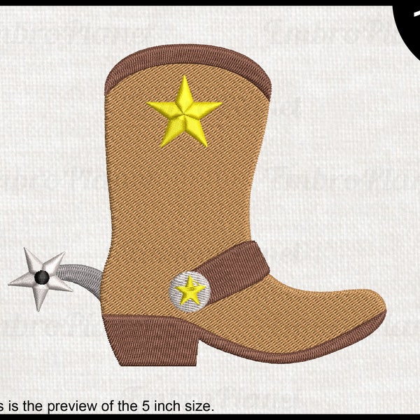 Cowboy Boot Embroidery Design - Etsy
