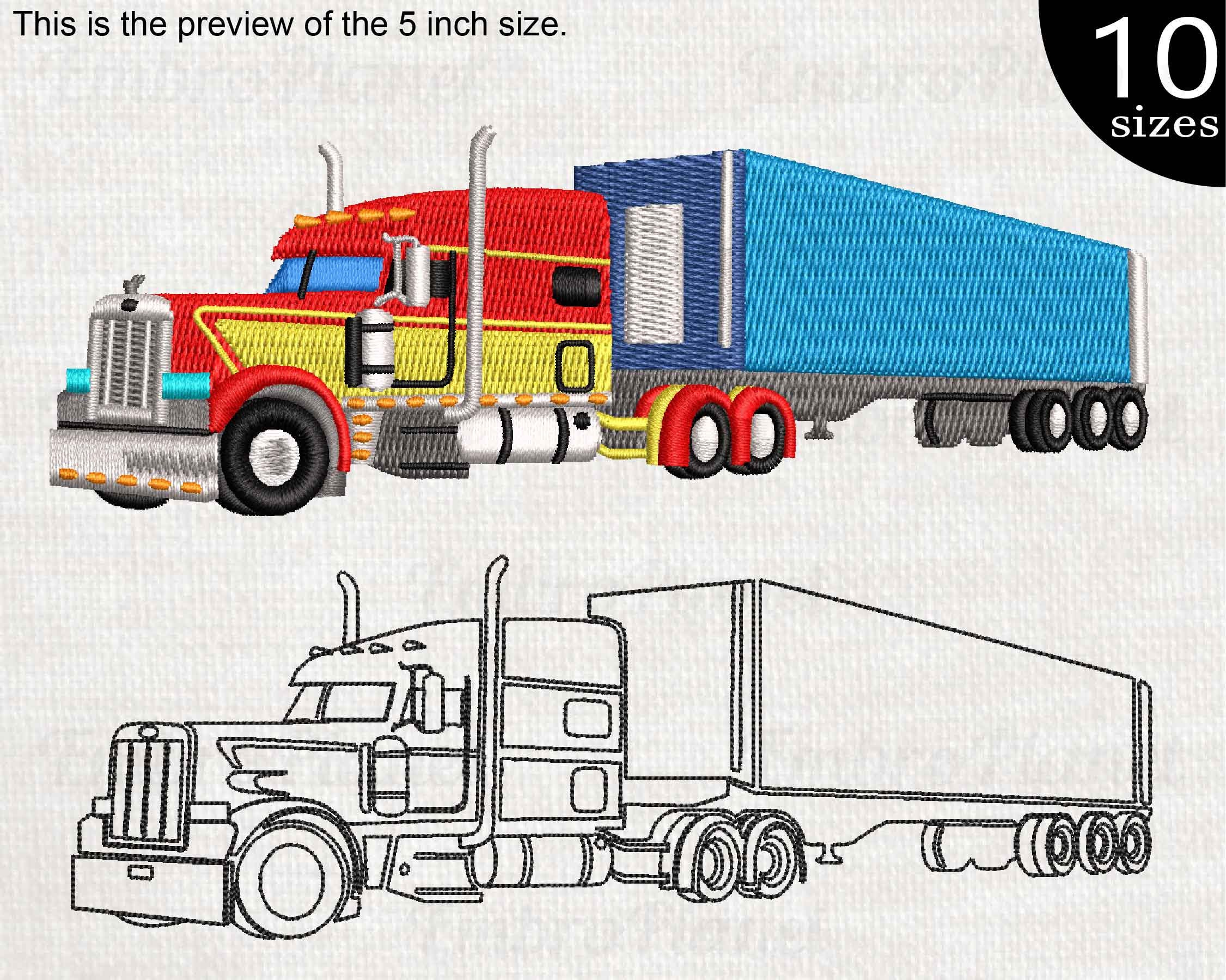 Semi Truck Cab Outline