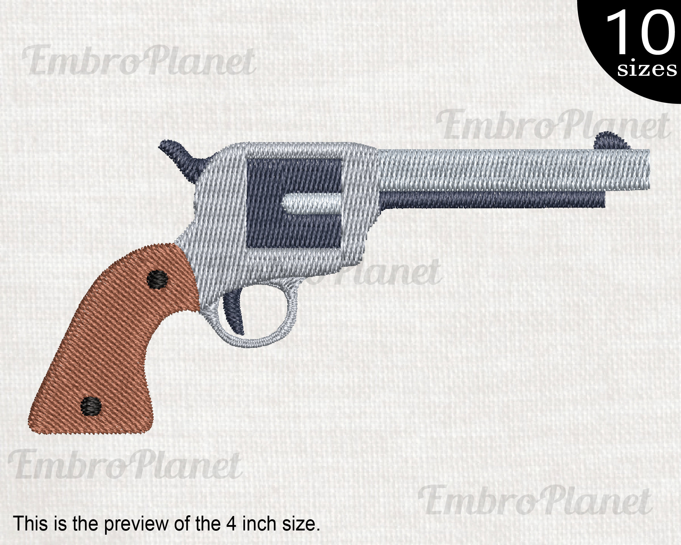 Colt Peacemaker Design for Embroidery Machine Instant - Etsy