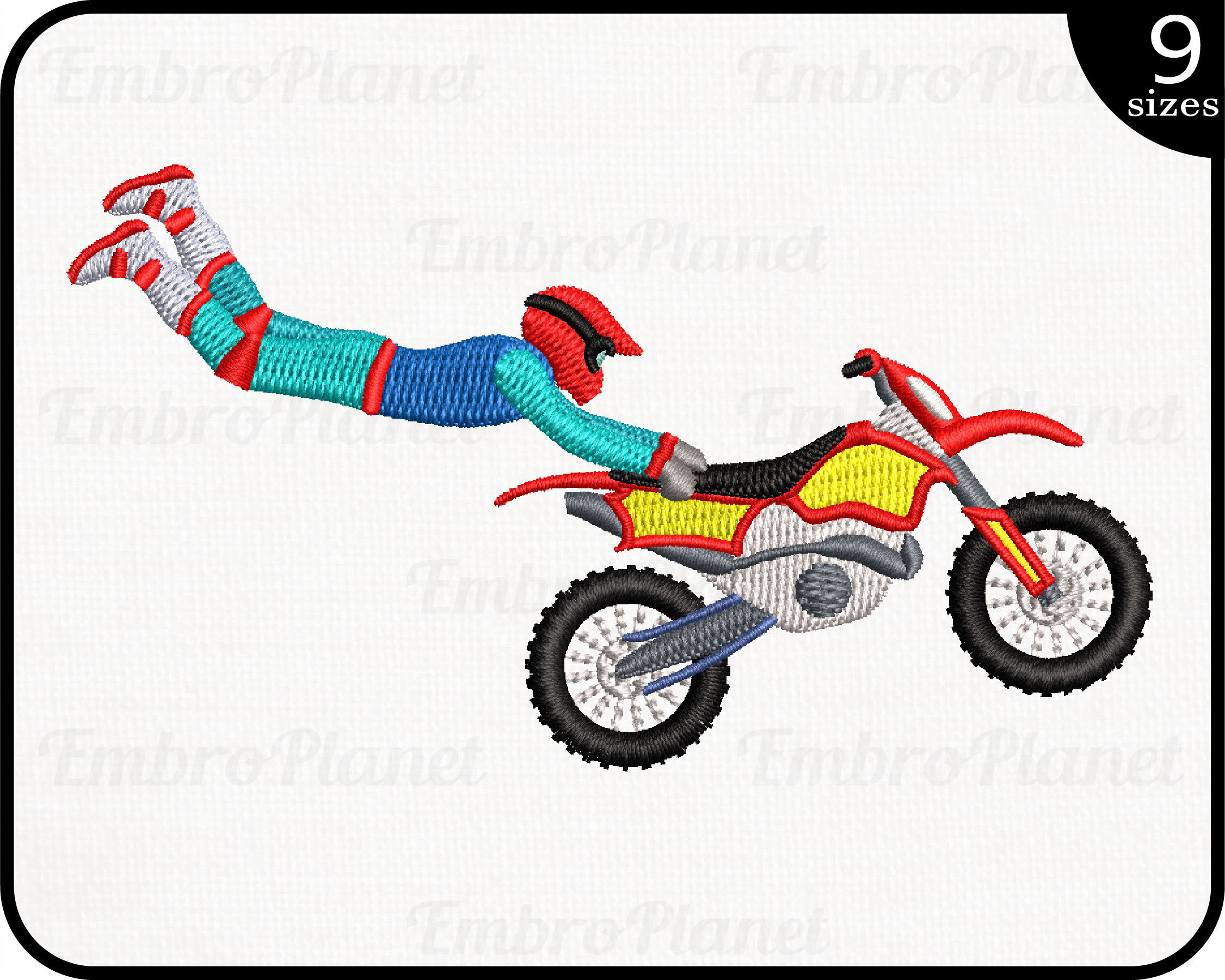 Motocross Embroidery Designs: Files for Embroidery Machine Moto Cross ...