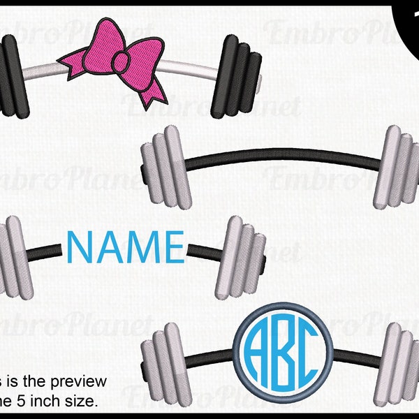 Gym Embroidery - Etsy