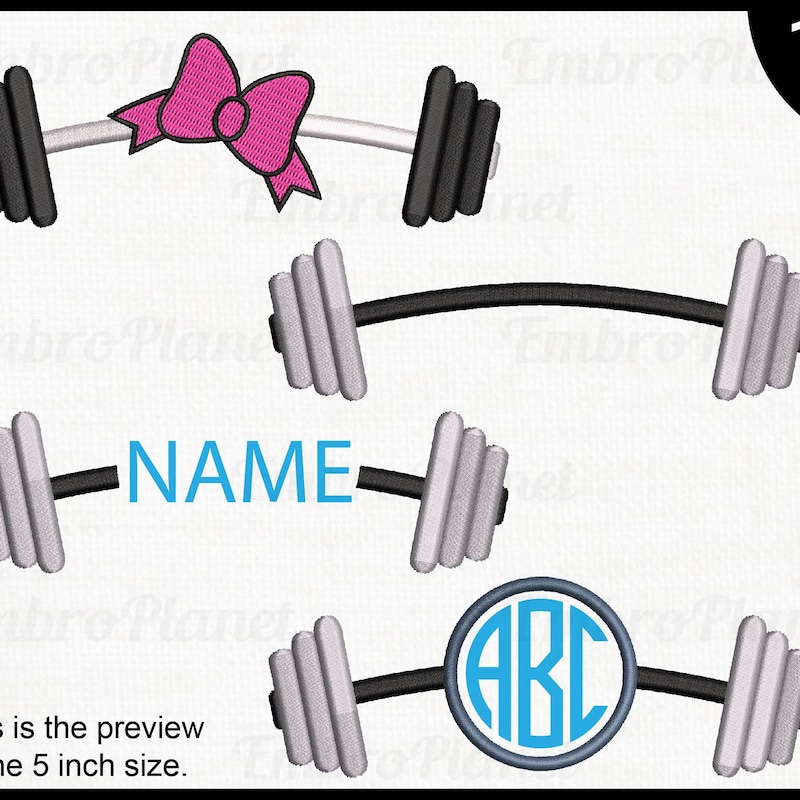 Gym Embroidery - Etsy