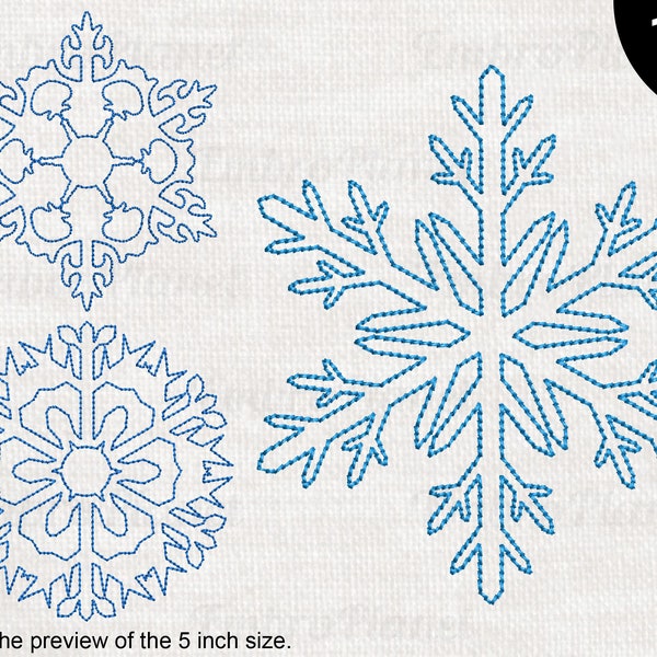 Snowflake Embroidery - Etsy