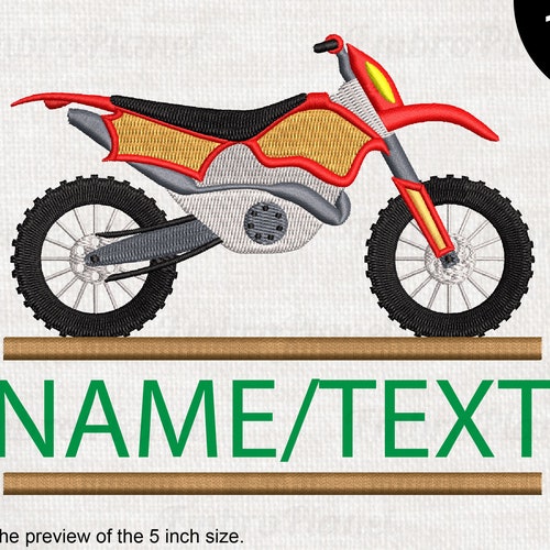 Motocross Rider Machine Embroidery Design. Dirt Bike - Etsy