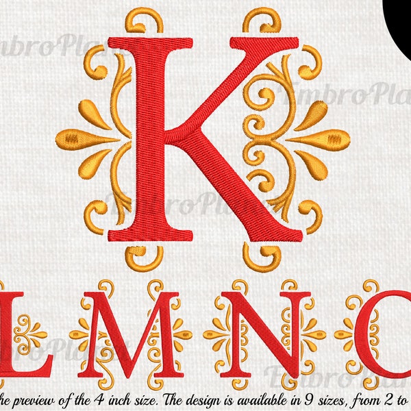 Embroidery Letters Digital Files - Etsy