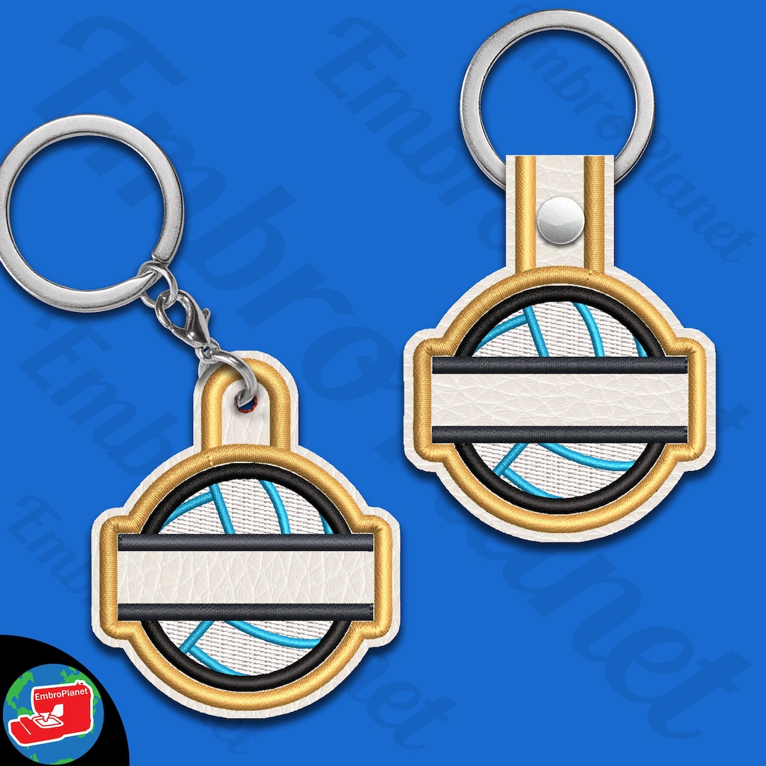 Satin Split Volleyball Ball Keychain Digital Item - Tab Key Fob ITH ...